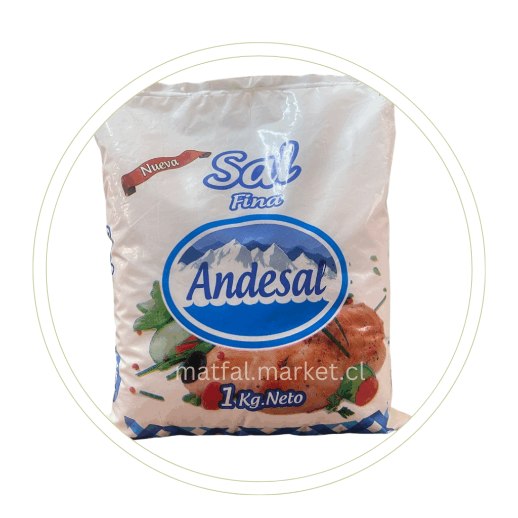 Sal de Mesa Fina Andesal 1 kg